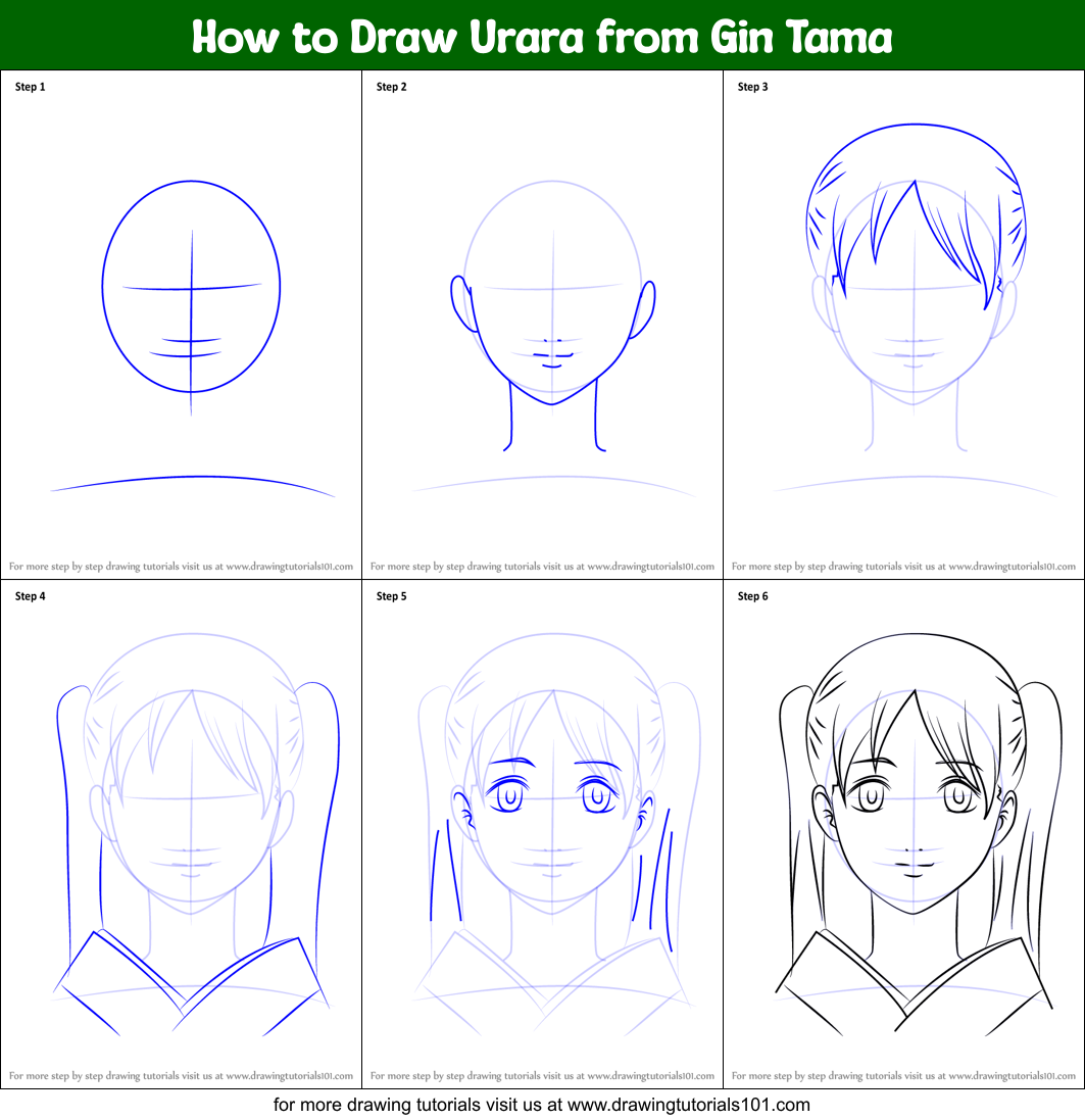 How to Draw Urara from Gin Tama (Gin Tama) Step by Step ...