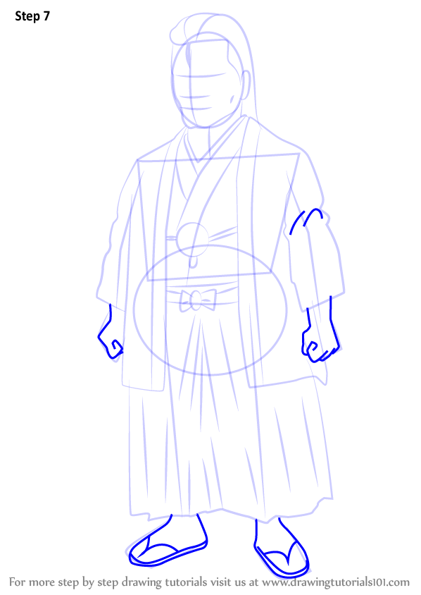 How to Draw Yagyuu Koshinori from Gin Tama (Gin Tama) Step by Step ...