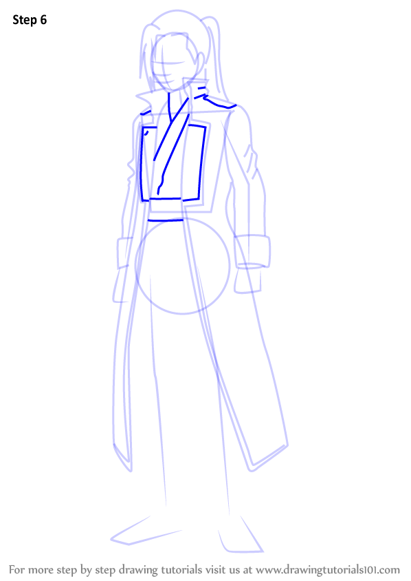 How to Draw Yagyuu Kyuubei from Gin Tama (Gin Tama) Step by Step ...