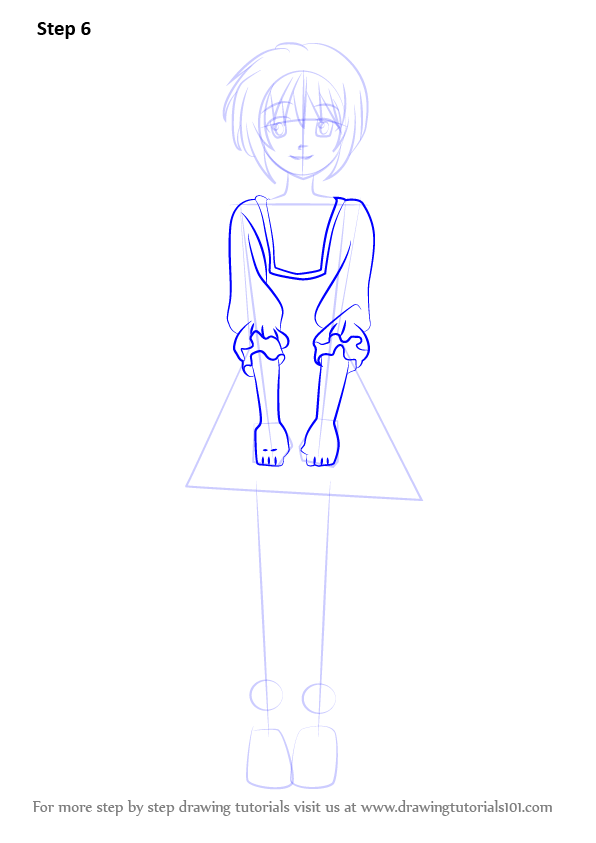 How to Draw Oka Chinami from Golden Time (Golden Time) Step by Step ...