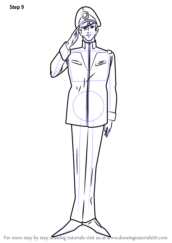 How to Draw Admiral Wakkein from Gundam (Gundam) Step by Step ...