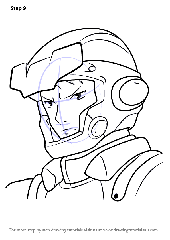 How to Draw Akira Takei from Gundam (Gundam) Step by Step ...