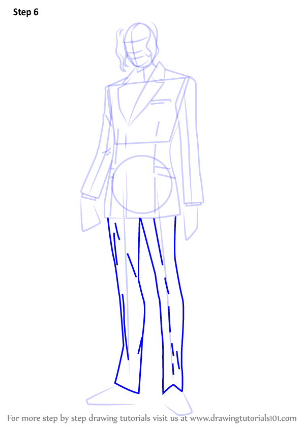 How to Draw Alejandro Corner from Gundam (Gundam) Step by Step ...