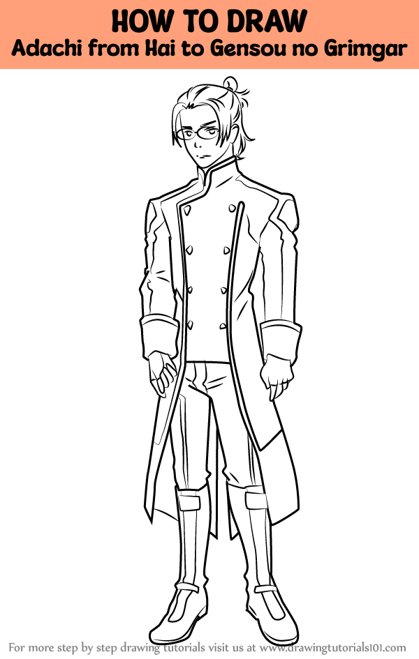 How to Draw Adachi from Hai to Gensou no Grimgar (Hai to Gensou no ...