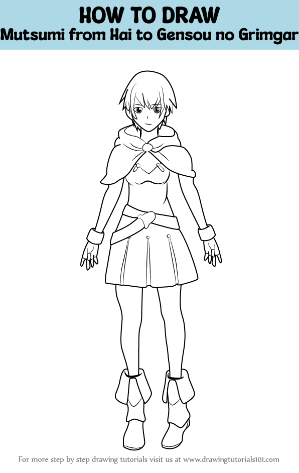 How to Draw Mutsumi from Hai to Gensou no Grimgar (Hai to Gensou no ...