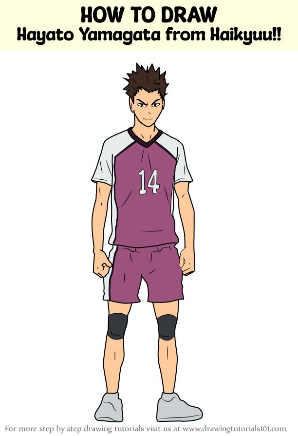 How to Draw Hayato Yamagata from Haikyuu!! (Haikyuu!!) Step by Step ...