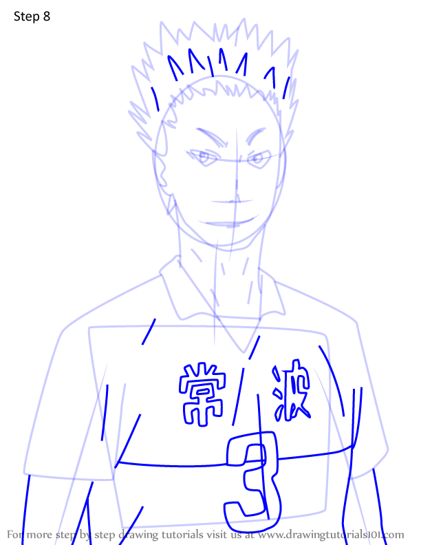 How to Draw Kazuma Chaya from Haikyuu!! (Haikyuu!!) Step by Step ...