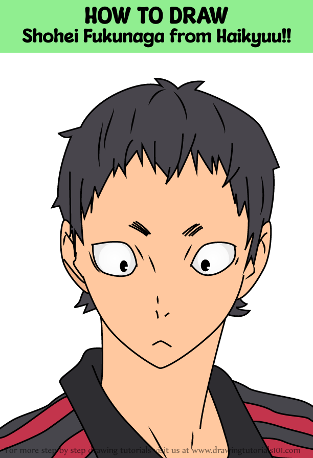 How to Draw Shohei Fukunaga from Haikyuu!! (Haikyuu!!) Step by Step ...