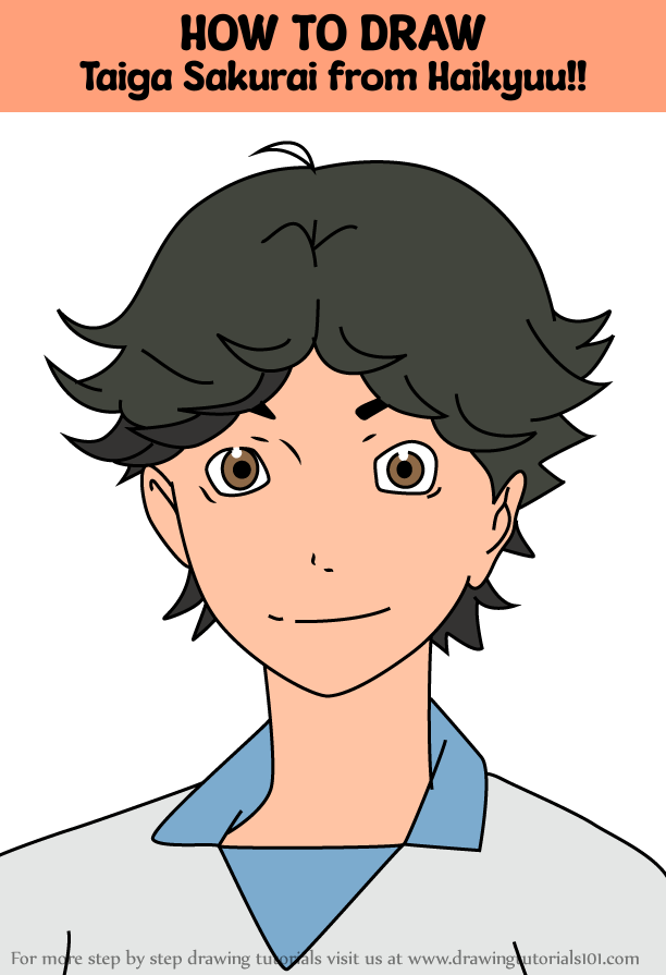 How to Draw Taiga Sakurai from Haikyuu!! (Haikyuu!!) Step by Step ...