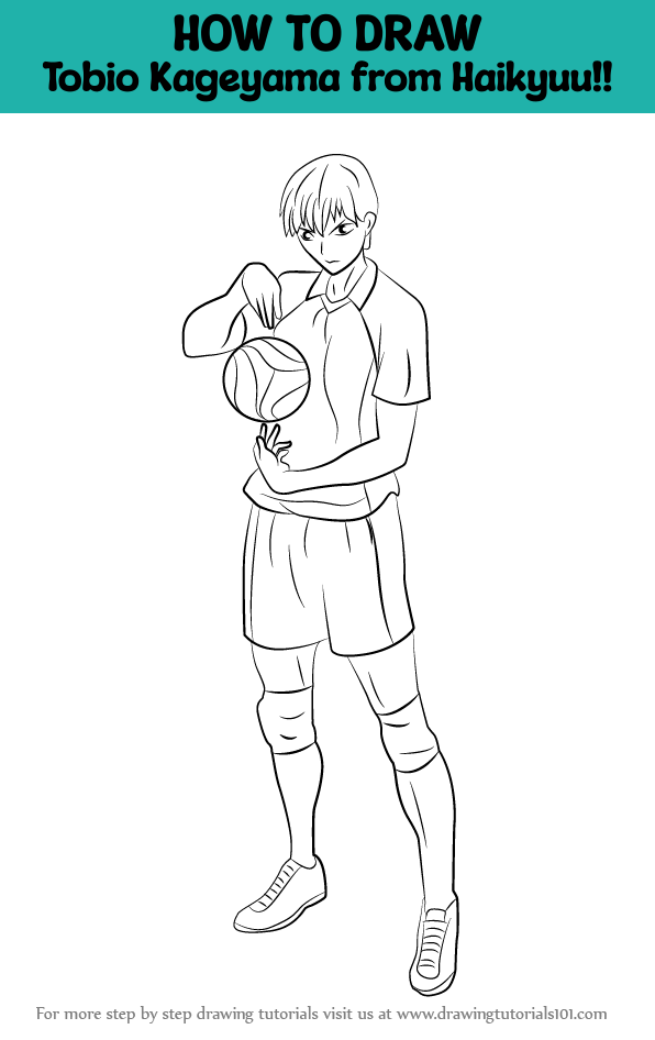 How to Draw Tobio Kageyama from Haikyuu!! (Haikyuu!!) Step by Step ...