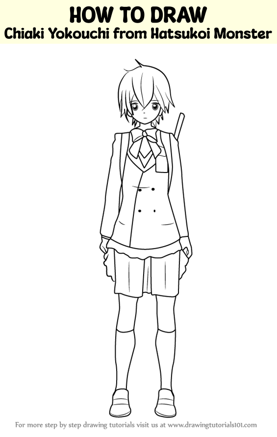 How to Draw Chiaki Yokouchi from Hatsukoi Monster (Hatsukoi Monster ...