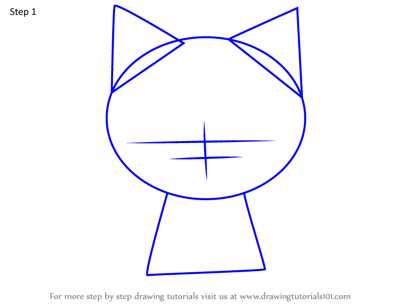 How to Draw Black Opal from Hello Kitty (Hello Kitty) Step by Step ...