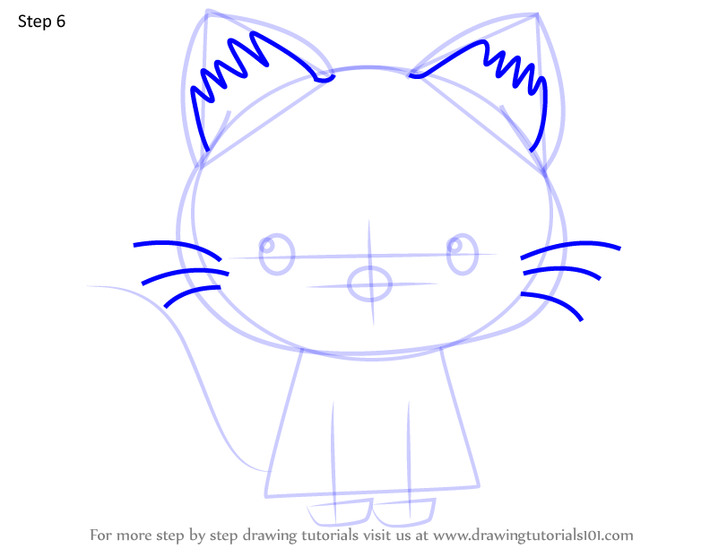 How to Draw Black Opal from Hello Kitty (Hello Kitty) Step by Step ...