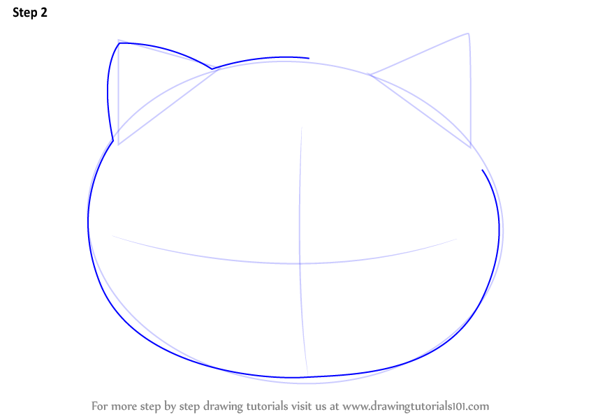 How to draw Hello Kitty face (Hello Kitty) Step by Step ...