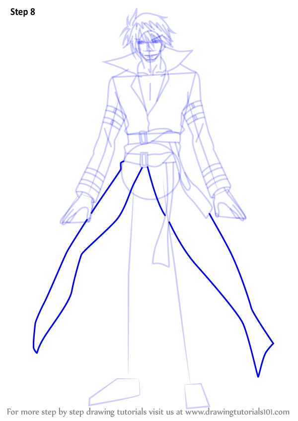 How to Draw Azazel from High School DxD (High School DxD) Step by Step ...