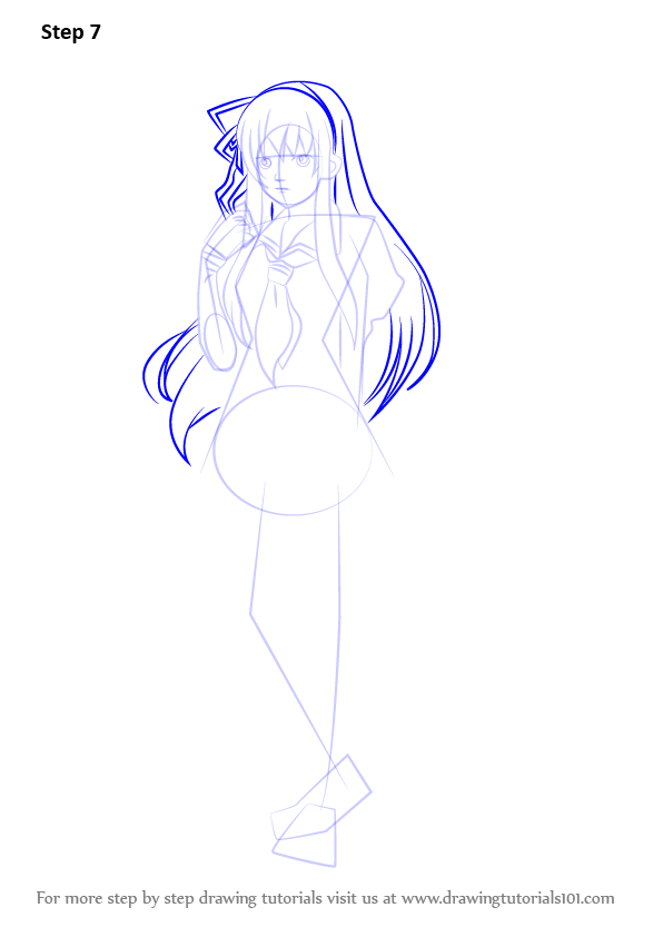How to Draw Lilith Kishimoto from Holy Knight (Holy Knight) Step by ...