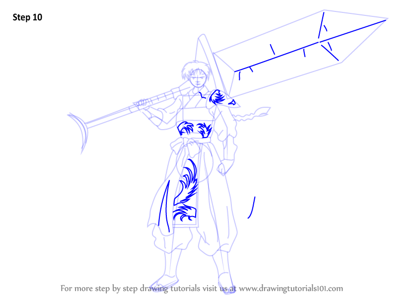 How to Draw Bankotsu from Inuyasha (Inuyasha) Step by Step ...