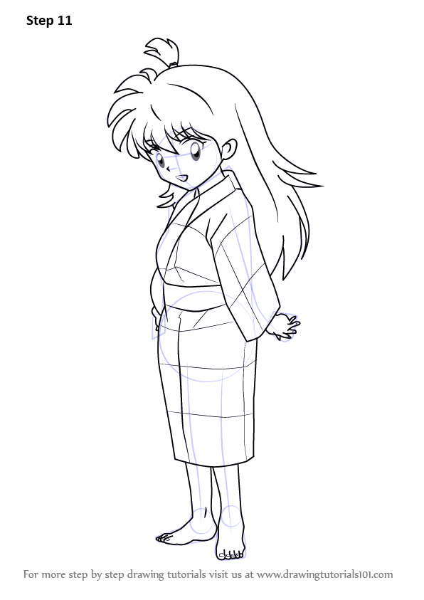 How to Draw Rin from Inuyasha (Inuyasha) Step by Step ...
