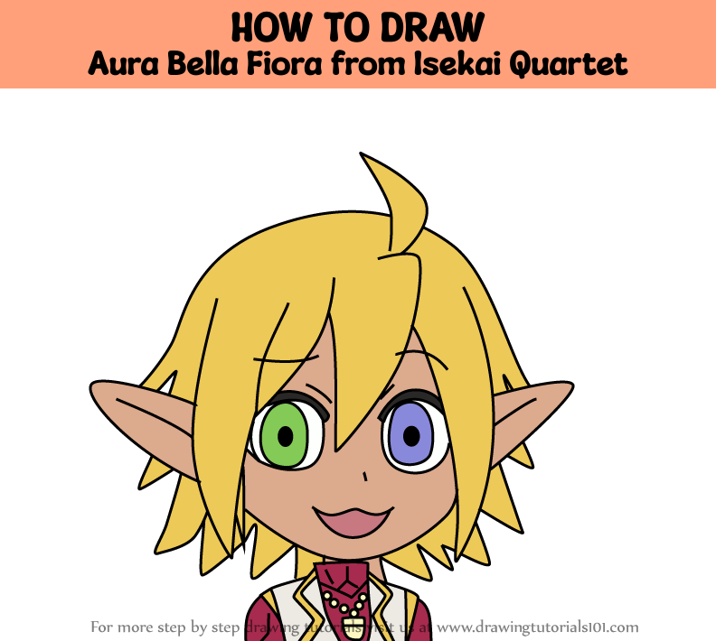 How to Draw Aura Bella Fiora from Isekai Quartet (Isekai Quartet) Step ...