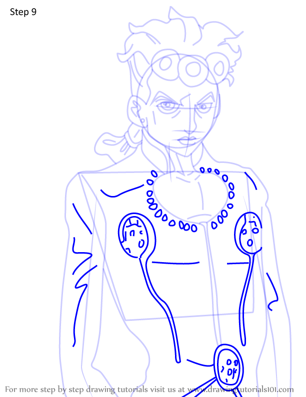 How to Draw Giorno from JoJo's Bizarre Adventure (JoJo's Bizarre Adventure) Step by Step ...
