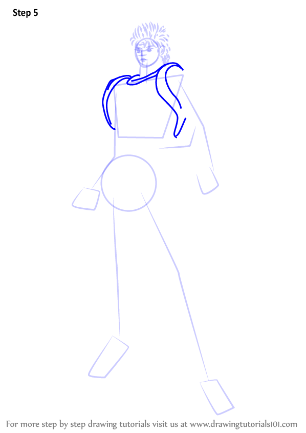 How to Draw Jonathan Joestar from JoJo's Bizarre Adventure (JoJo's Bizarre Adventure) Step by ...