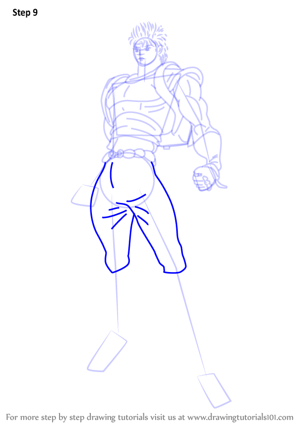 How to Draw Jonathan Joestar from JoJo's Bizarre Adventure (JoJo's Bizarre Adventure) Step by ...