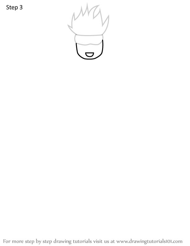 How to Draw Cute Gojo from Jujutsu Kaisen (Jujutsu Kaisen) Step by Step ...