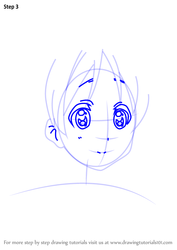 How to Draw Ui Hirasawa from K-ON!! (K-ON!!) Step by Step ...