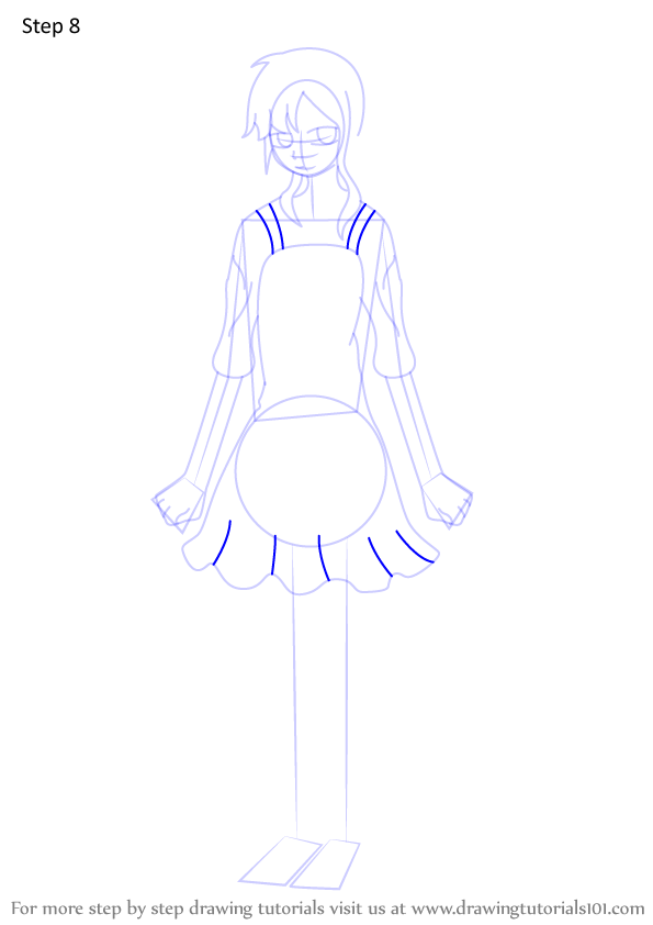 How to Draw Hiyori Asahina from Kagerou Project (Kagerou Project) Step ...