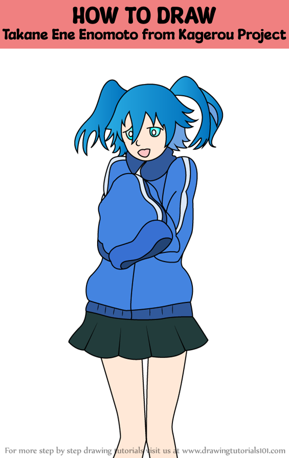 How to Draw Takane Ene Enomoto from Kagerou Project (Kagerou Project ...