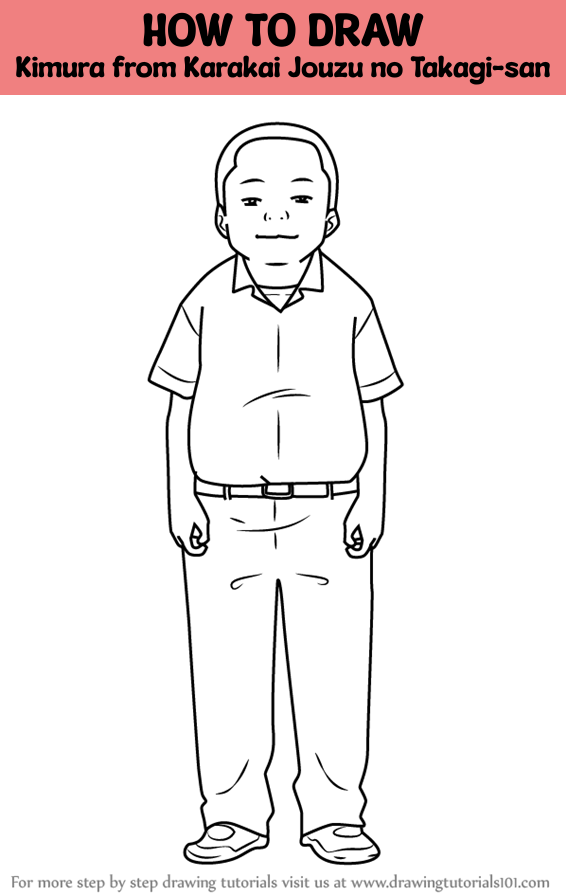 How to Draw Kimura from Karakai Jouzu no Takagi-san (Karakai Jouzu no ...