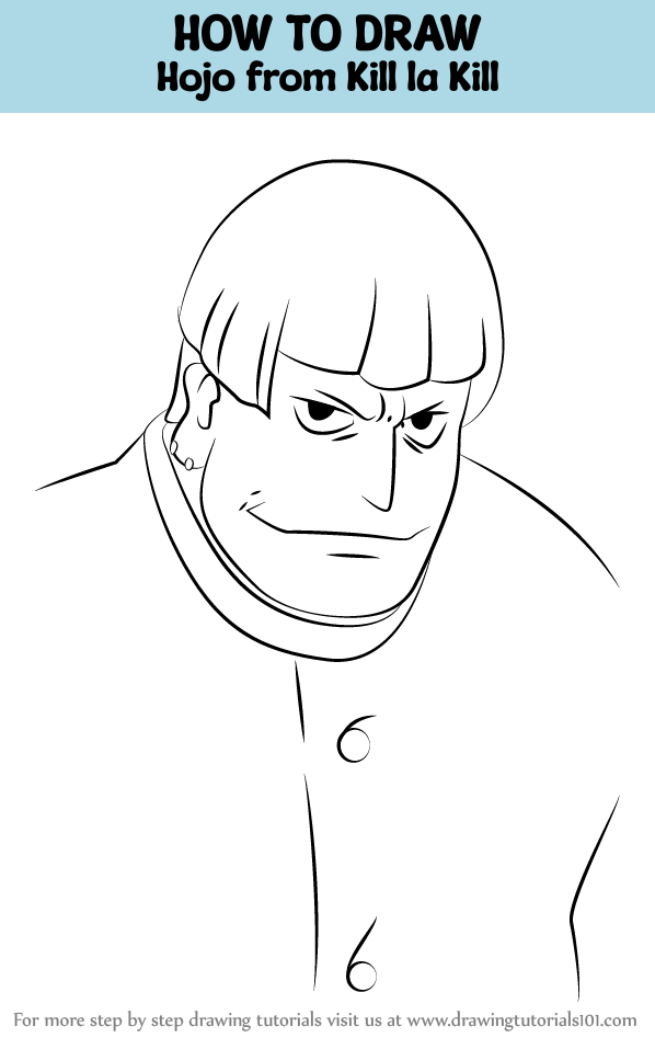 How to Draw Hojo from Kill la Kill (Kill la Kill) Step by Step ...