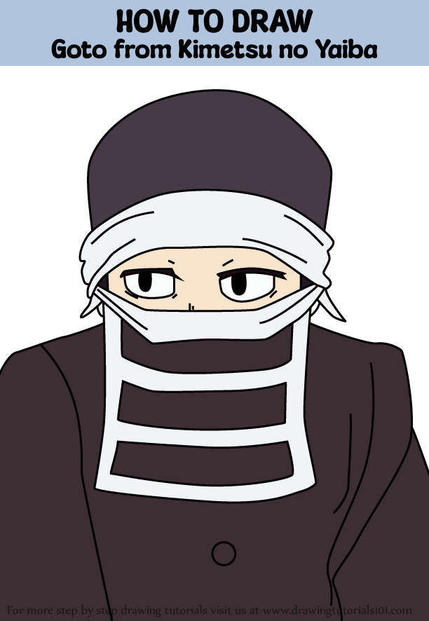 How to Draw Goto from Kimetsu no Yaiba (Kimetsu no Yaiba) Step by Step ...