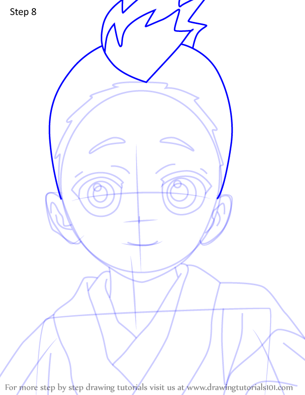 How to Draw Hiroshi Shinazugawa from Kimetsu no Yaiba (Kimetsu no Yaiba ...