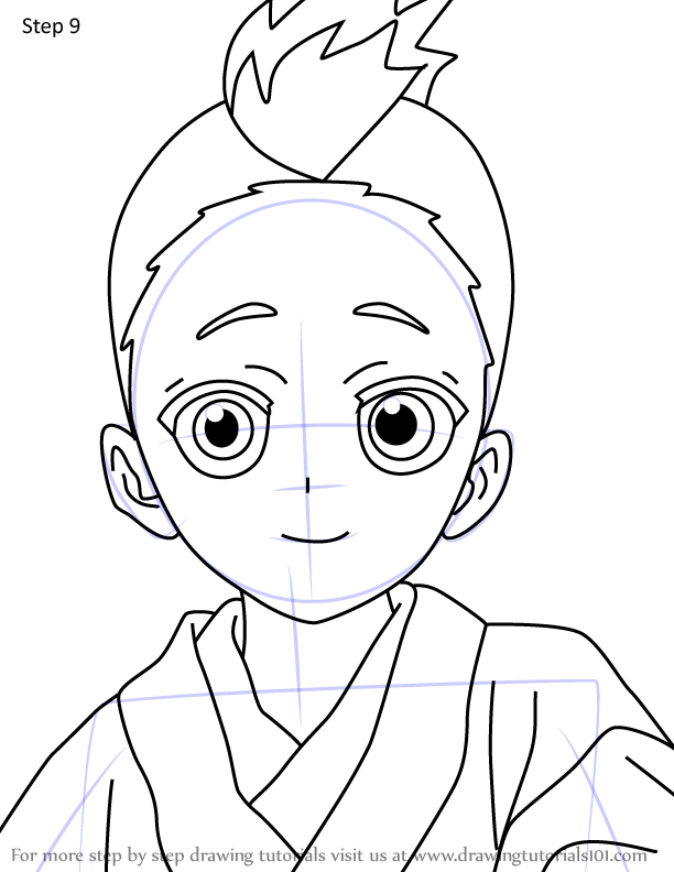 How to Draw Hiroshi Shinazugawa from Kimetsu no Yaiba (Kimetsu no Yaiba ...