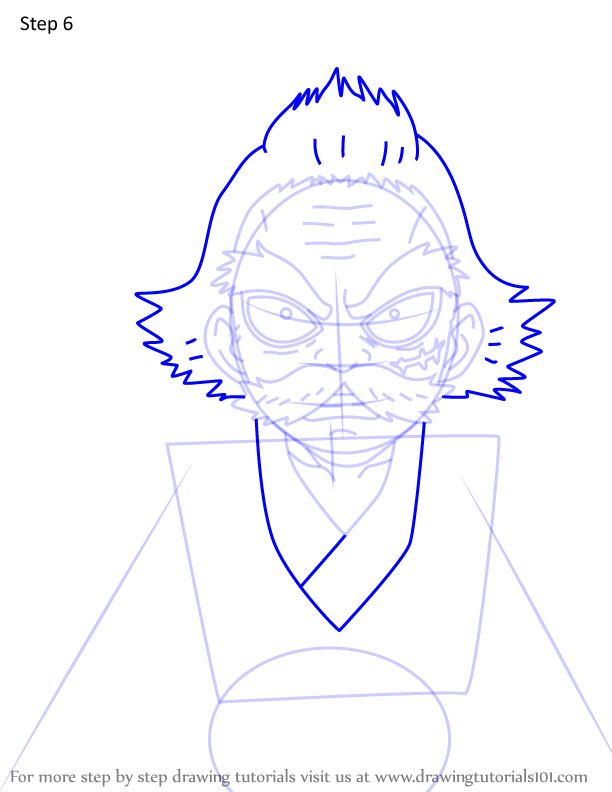 How to Draw Jigoro Kuwajima from Kimetsu no Yaiba (Kimetsu no Yaiba ...
