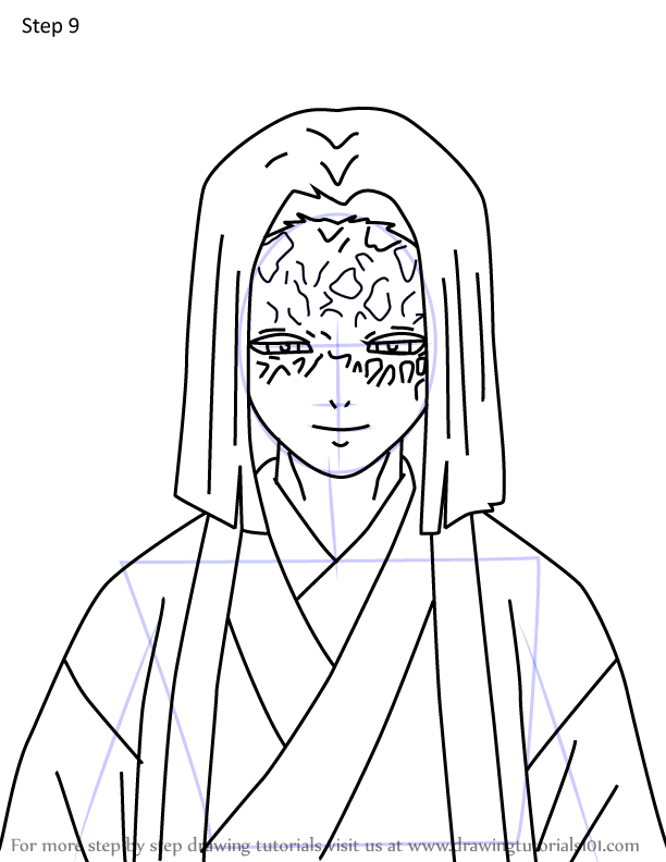 How to Draw Kagaya Ubuyashiki from Kimetsu no Yaiba (Kimetsu no Yaiba ...