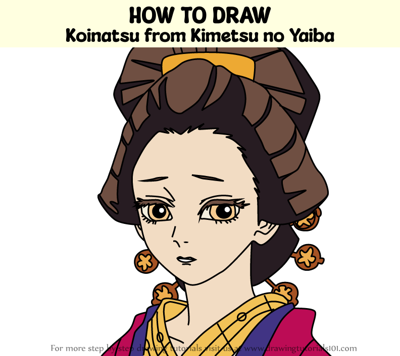 How to Draw Koinatsu from Kimetsu no Yaiba (Kimetsu no Yaiba) Step by ...