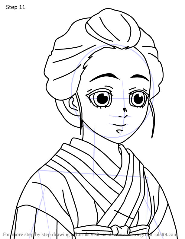 How to Draw Shizu Shinazugawa from Kimetsu no Yaiba (Kimetsu no Yaiba ...