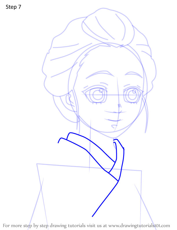 How to Draw Shizu Shinazugawa from Kimetsu no Yaiba (Kimetsu no Yaiba ...
