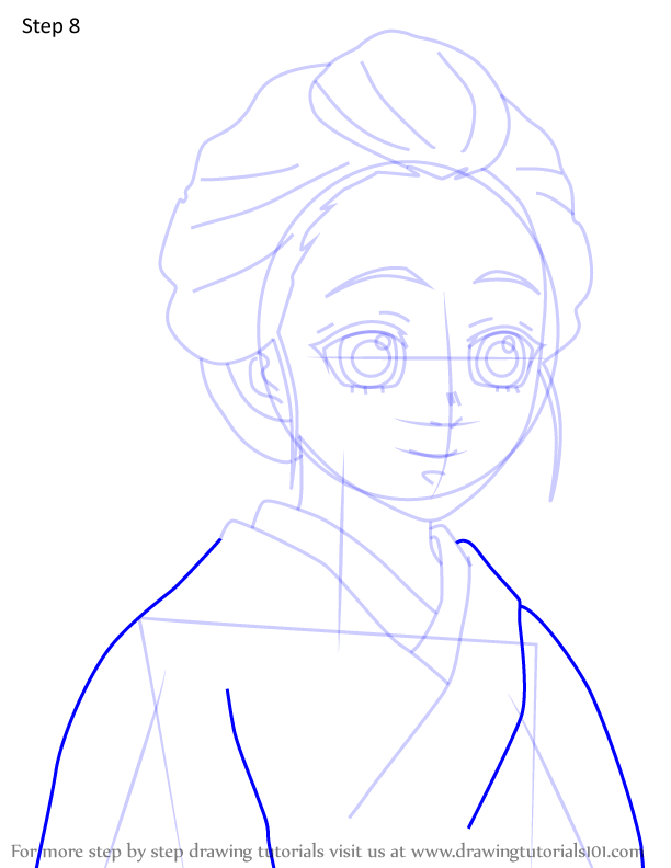 How to Draw Shizu Shinazugawa from Kimetsu no Yaiba (Kimetsu no Yaiba ...
