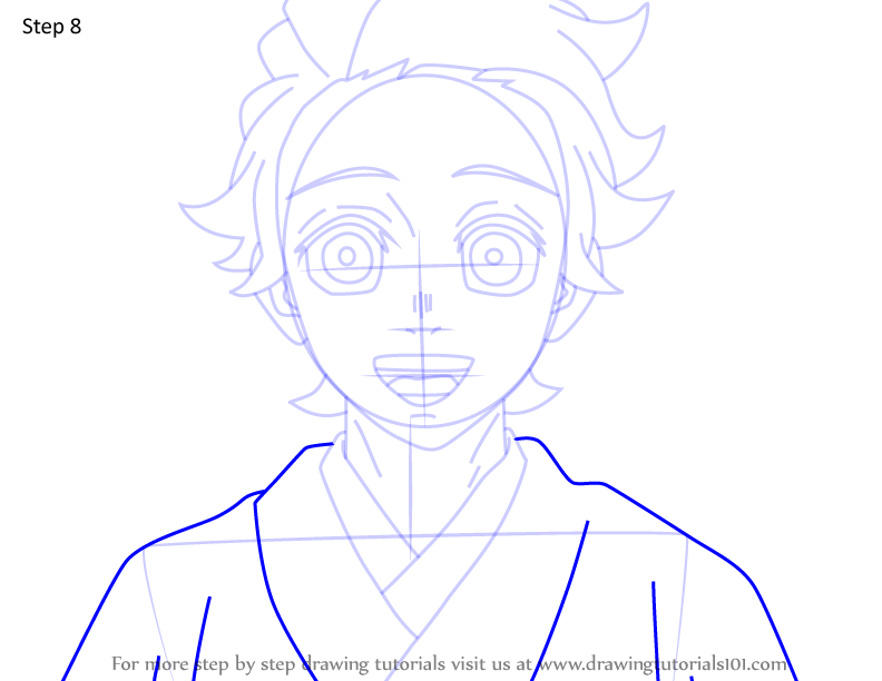 How to Draw Sumiyoshi Kamado from Kimetsu no Yaiba (Kimetsu no Yaiba ...