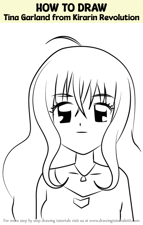 How to Draw Tina Garland from Kirarin Revolution (Kirarin Revolution ...