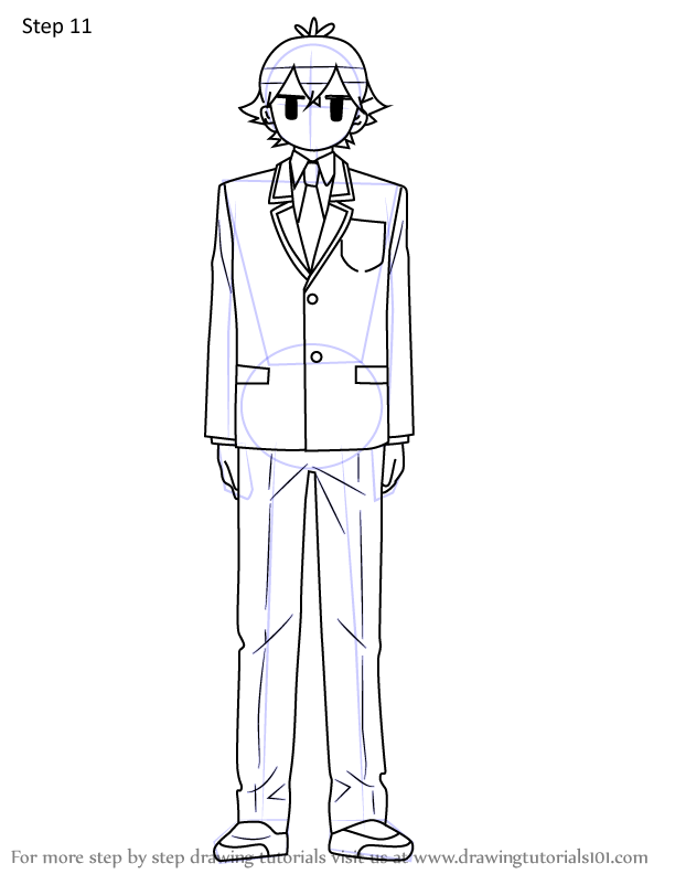 How to Draw Kometani Chushaku from Komi Can't Communicate (Komi Can't ...