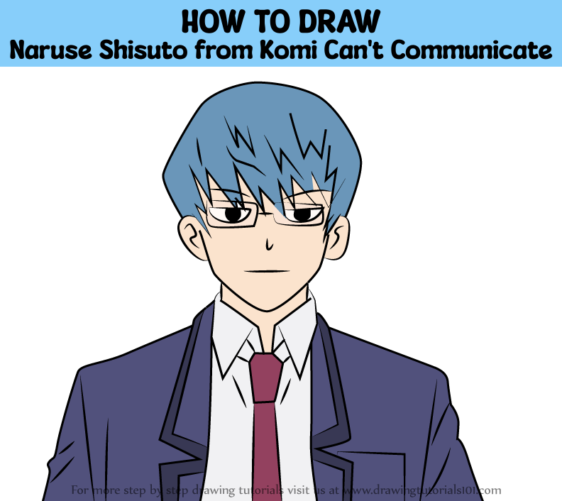 How to Draw Naruse Shisuto from Komi Can't Communicate (Komi Can't ...