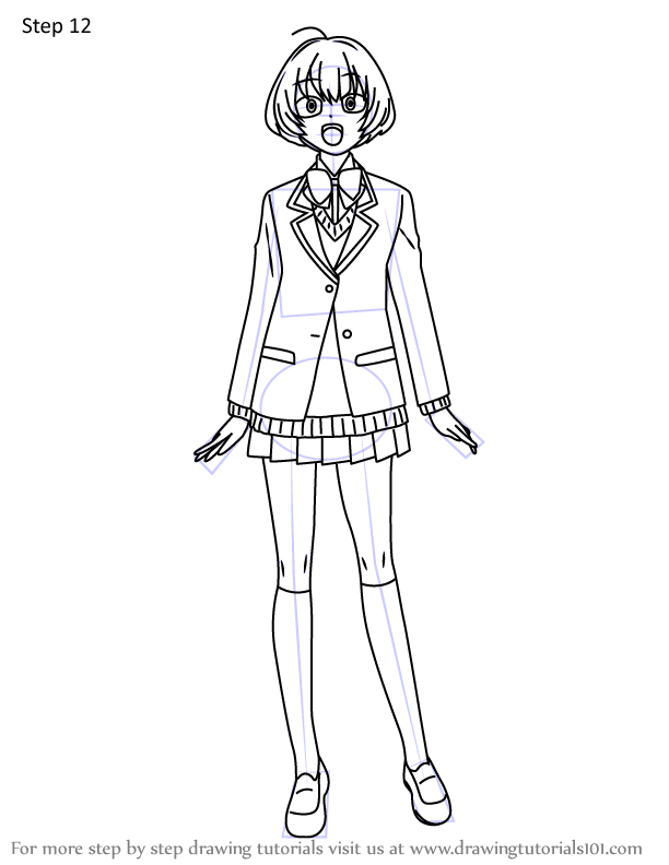 How to Draw Onigashima Akako from Komi Can't Communicate (Komi Can't ...