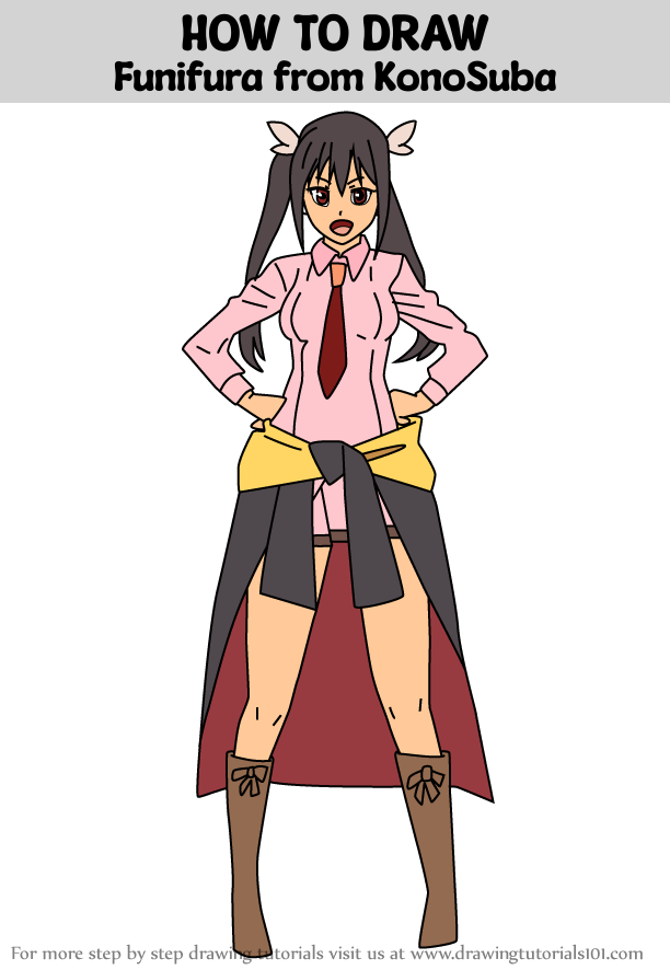How to Draw Funifura from KonoSuba (KonoSuba) Step by Step ...
