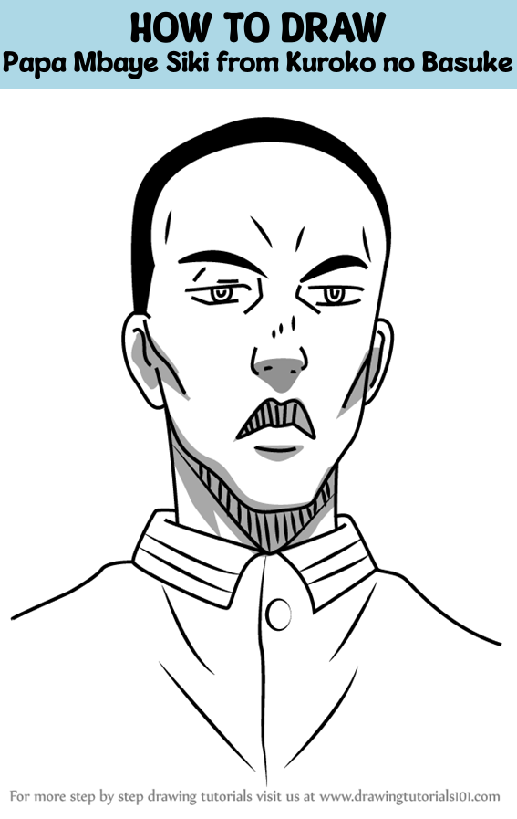 How to Draw Papa Mbaye Siki from Kuroko no Basuke (Kuroko no Basuke ...