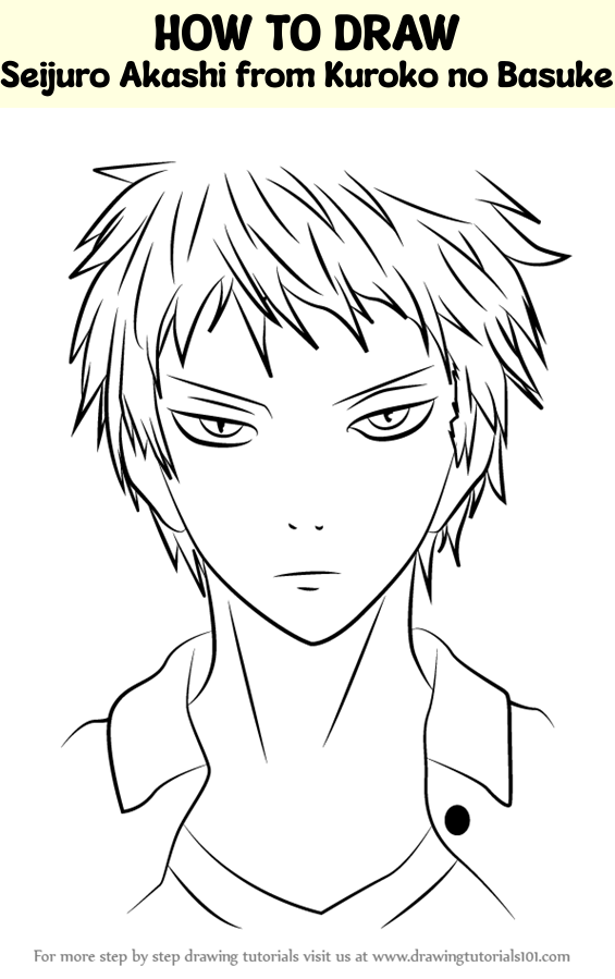 How to Draw Seijuro Akashi from Kuroko no Basuke (Kuroko no Basuke ...