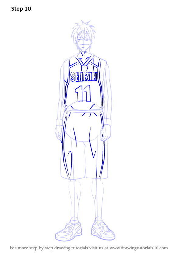 How to Draw Tetsuya Kuroko from Kuroko no Basuke (Kuroko no Basuke ...